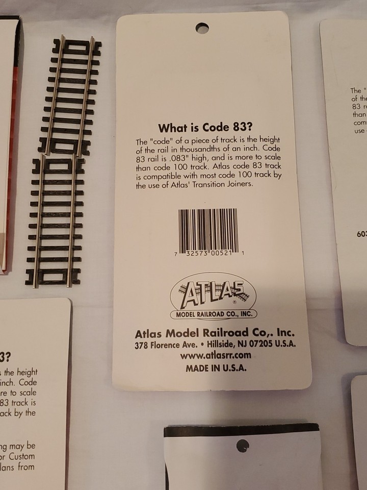 Atlas Model Railroad Train HO Code 83 Rail Snap Track Misc Lot | eBay