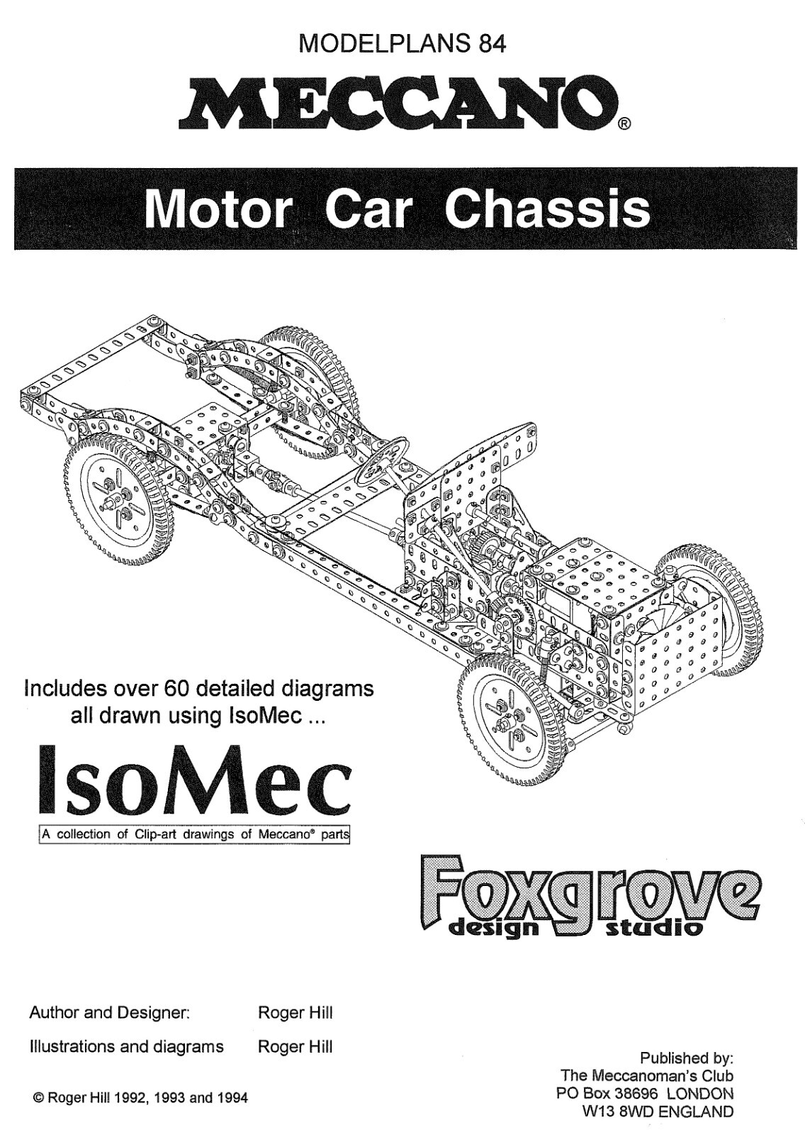 Meccano Model Plan - Motor Car Chassis | eBay Australia