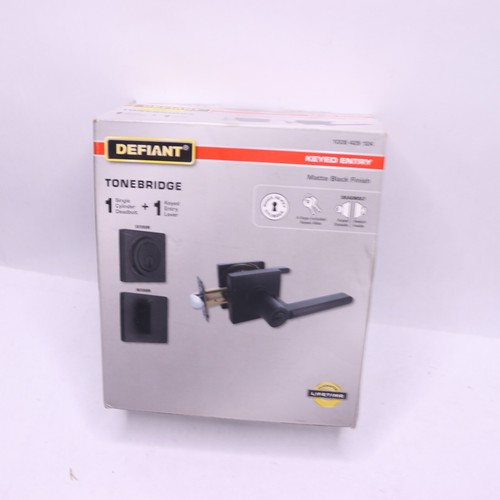 Defiant Tonebridge Single Cylinder Combo Pack Matte Black 1009 429 124 ...