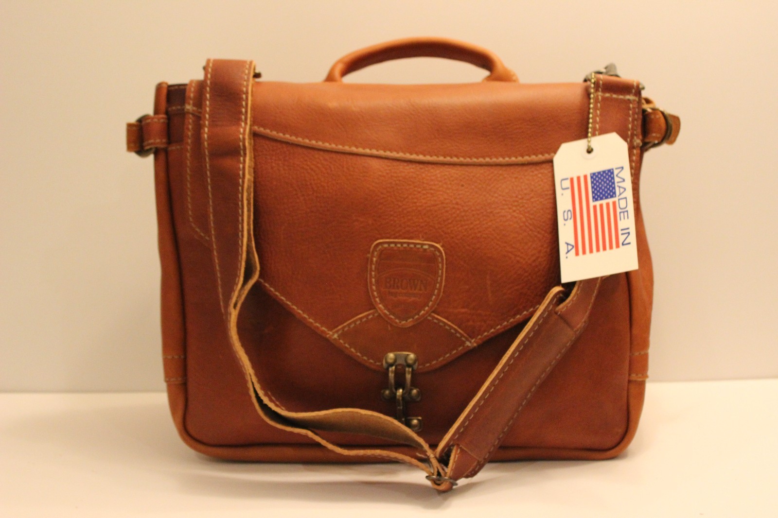 Leather Pony Express Mailbag 15" Messenger Bag, NEW, MADE IN THE USA | eBay