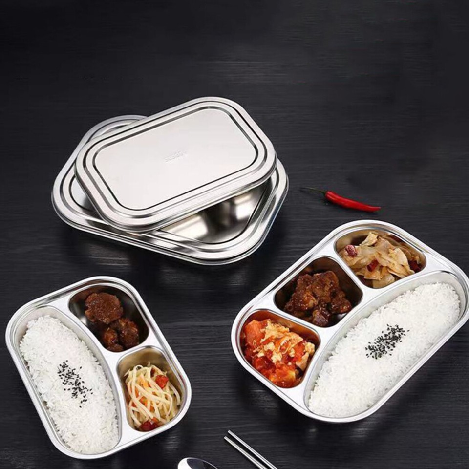 Divided Food Plates Section Dinner Trays Compartment Dinner Trays | eBay