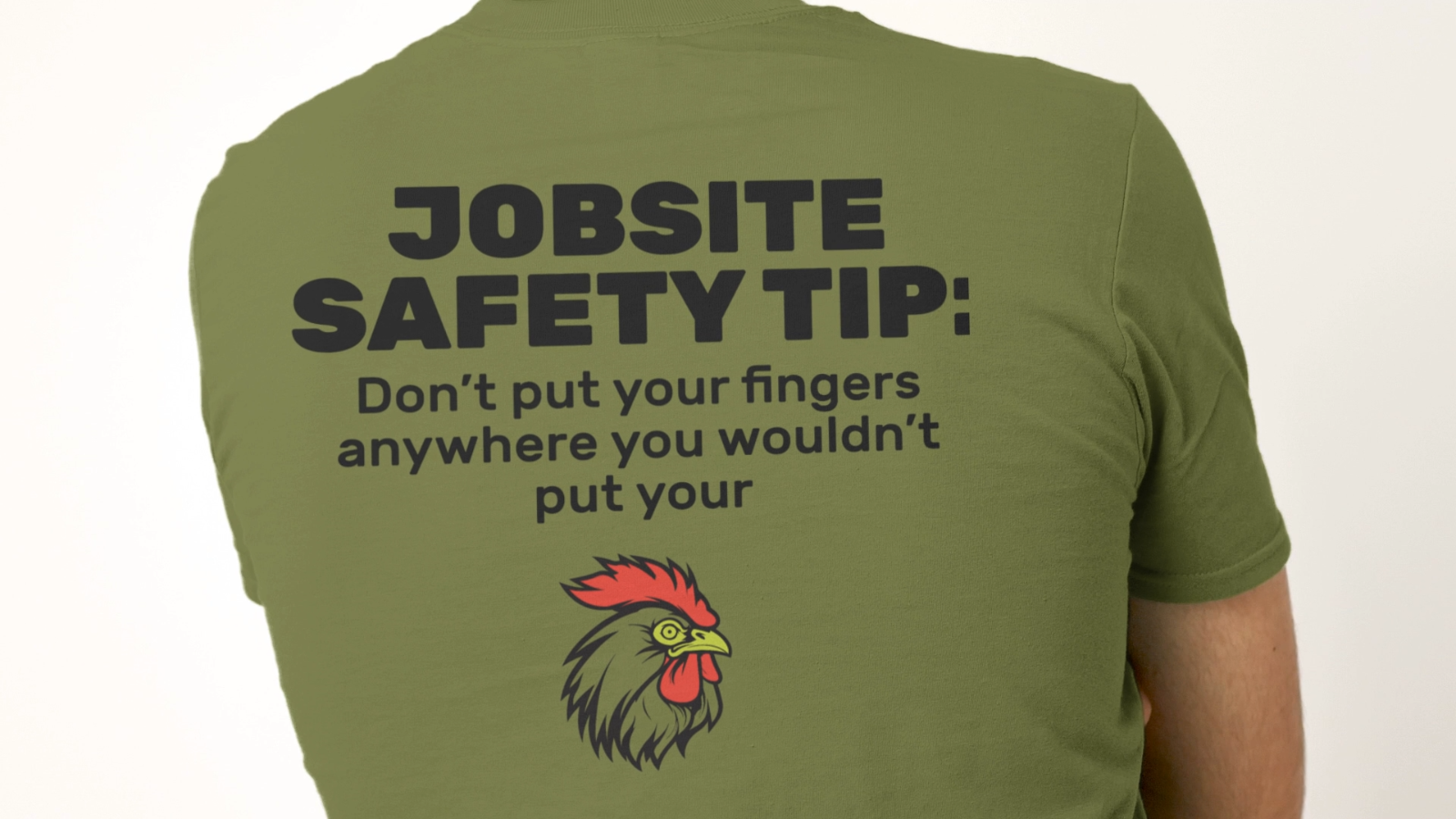Jobsite Safety Humor T-Shirt Dont Put Your Finger Funny Work Safety ...