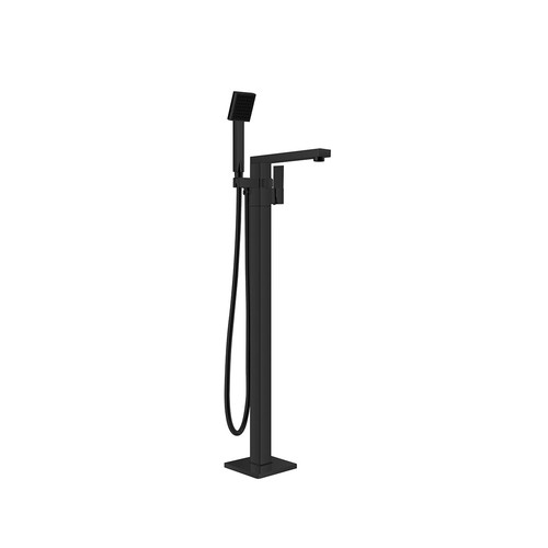 New Nero Tapware Square Floormount Mixer With Handshower Matte Black ...