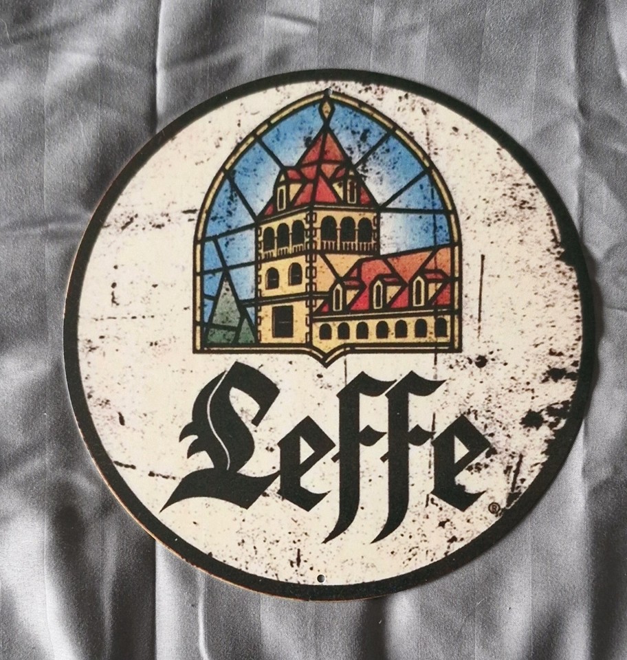 Leffe Belgian Beer Retro Vintage Look Sign Approx 8 Inches | eBay UK
