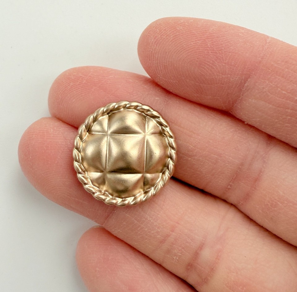 10PC Matte Gold Metal Buttons Shank Sewing Buttons 18mm | eBay