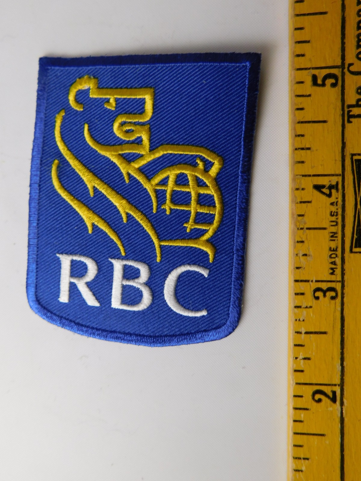 ROYAL BANK CANADA RBC VINTAGE PATCH EMPLOYEE ADVERTISING BADGE COMPANY ...