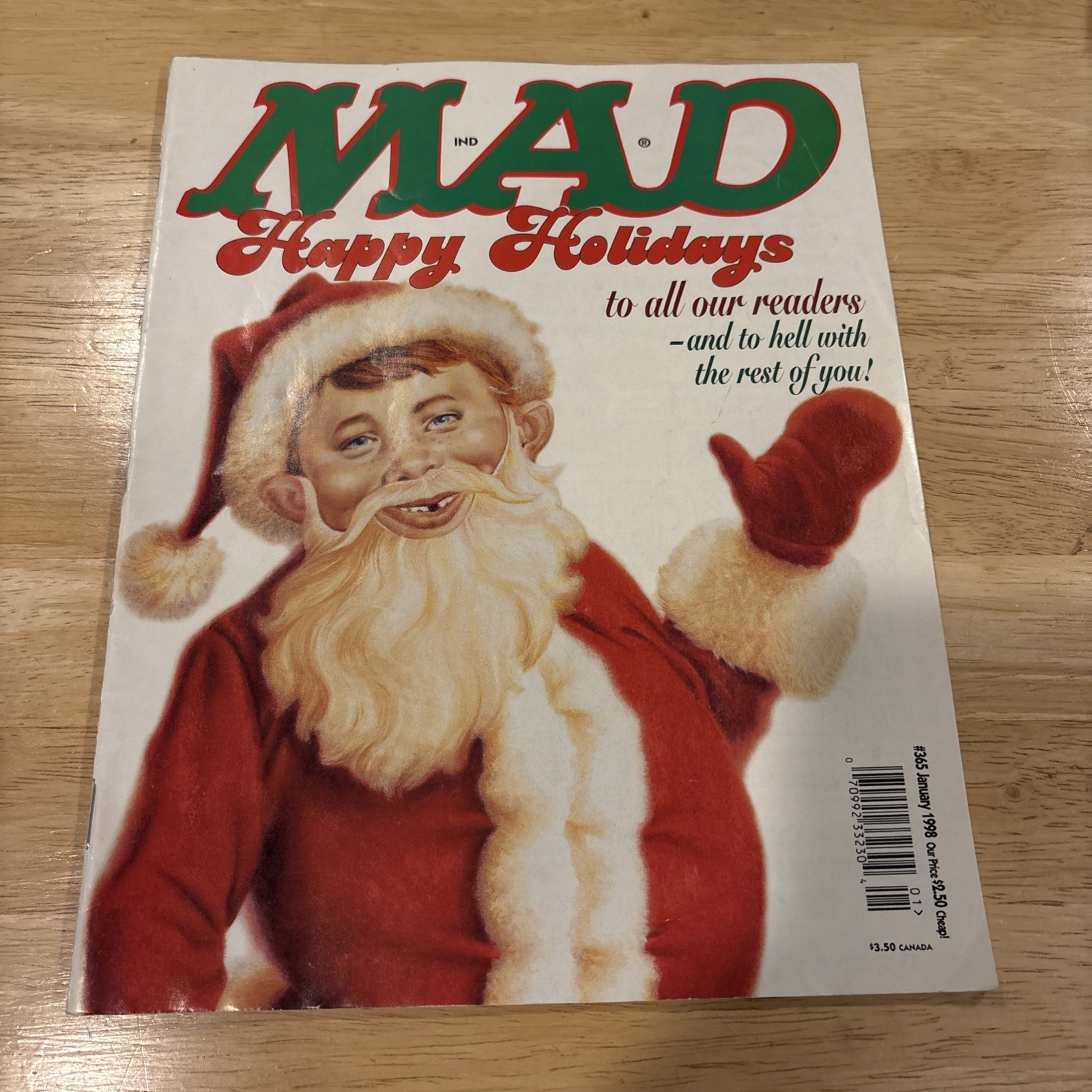 MAD Magazine January 1998 Happy Holidays | eBay