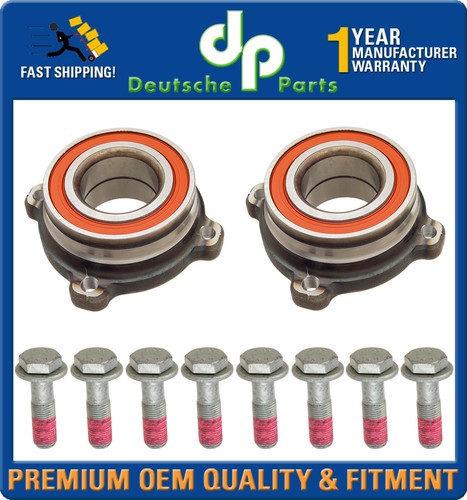 REAR WHEEL BEARING HUB HUBS + BOLTS 2 x 33411095652 for BMW E39 E60 ...