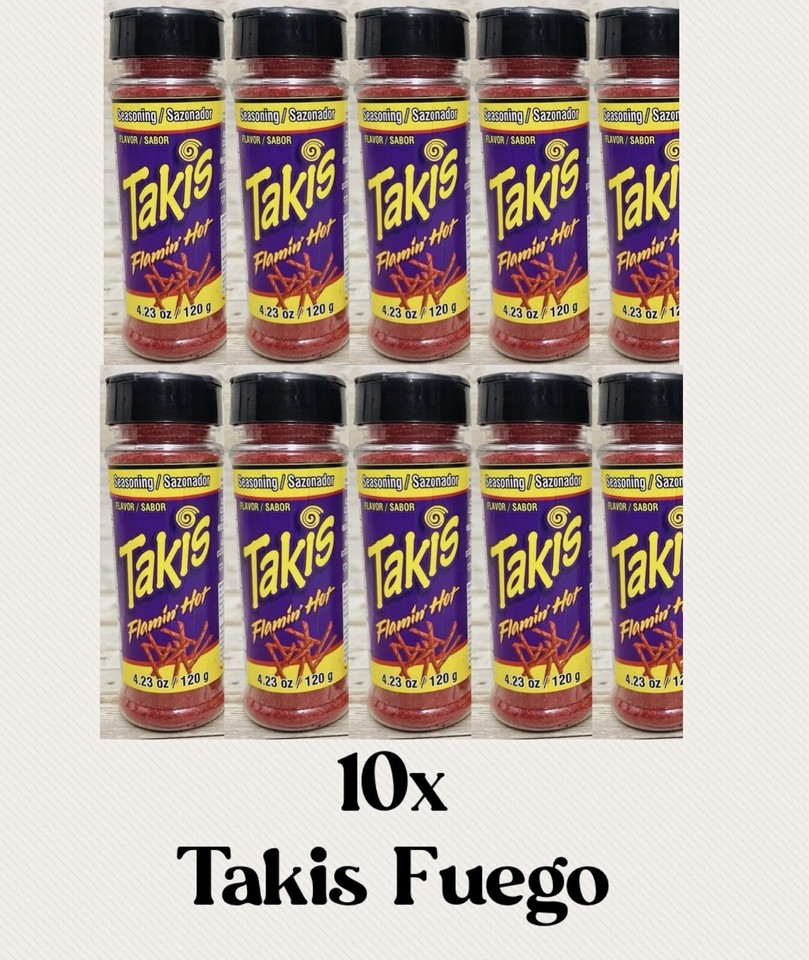 10x Takis Fuego Chilli Powder Seasoning 10x Polvo Chilito Sasonador ...