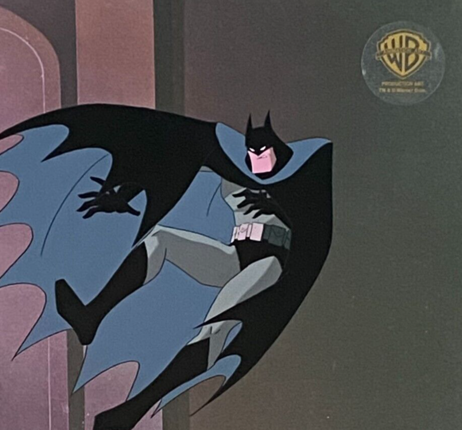 BRUCE TIMM rare BATMAN cel A4 WORLD'S FINEST Part 1 Superman Fight BTAS ...