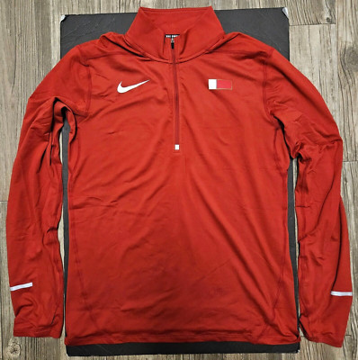 Nike Pro Elite QATAR Track & Field Quarter Zip Mens Size Medium M ...