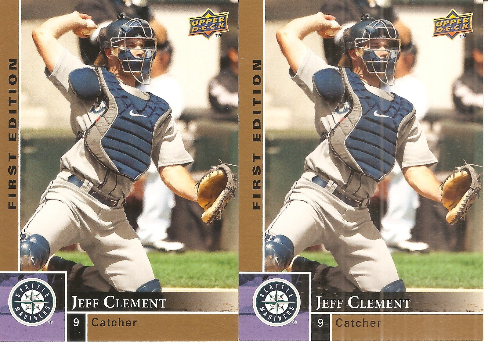 2 CARD BASEBALL CARD LOT OF JEFF CLEMENT 848 | eBay