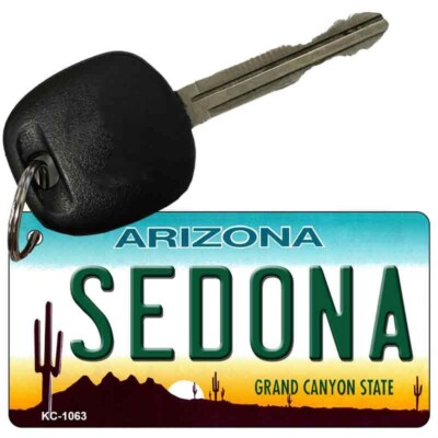 Sedona Arizona State Novelty Metal Aluminum Key Chain License Plate Tag ...