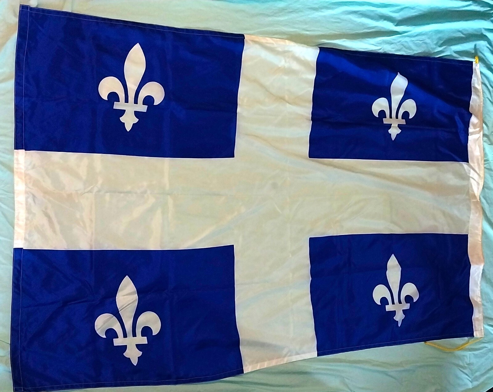 Large 4' x 6'ft Quebec Province Flag Quebec Banner Outdoor Indoor High ...