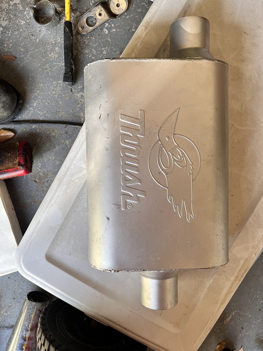 Dual Inlet Single Outlet Muffler Thrush 17649 Welded Muffler In | Whizz ...