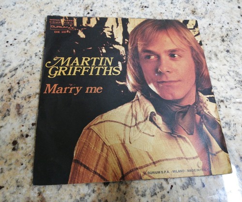 Martin Griffiths I'Ll Être Coming Home / Marry Me Durium De 2874 45 RPM ...