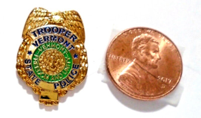 VT VERMONT STATE POLICE MINI BADGE PIN - NEW POLICE LAPEL PIN | eBay