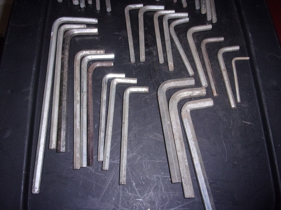 36 count unbranded Allen Wrenches Various sizes & length used tools | eBay