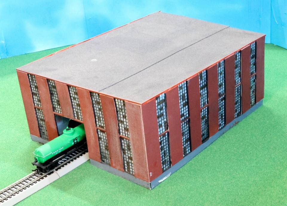 Custom HO Scale Built-Up Partial 3-Sided Trackside Railroad Assembly ...