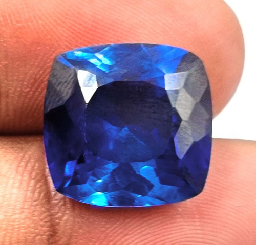 Natural Blue Sapphire 14.70Ct Untreated Cushion Cut Certified Loose ...