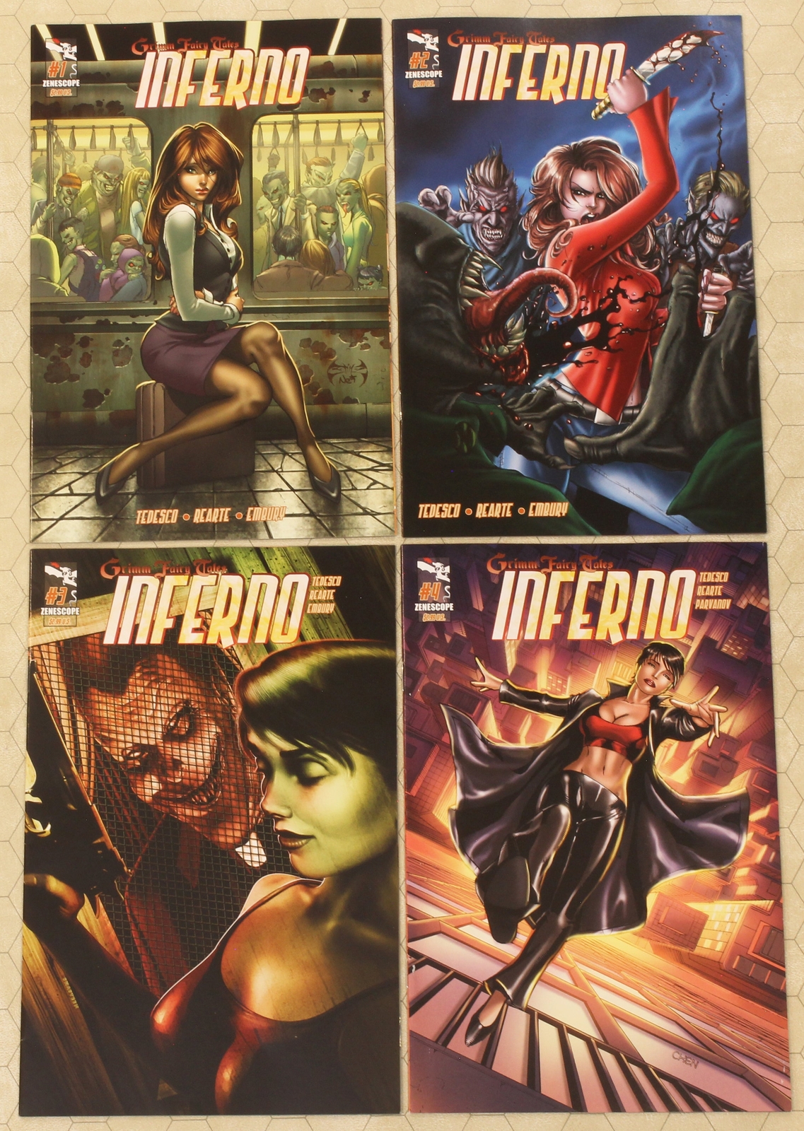 GRIMM FAIRY TALES INFERNO #1 - 4 (2010) VF/NM Set (Zenescope) | eBay