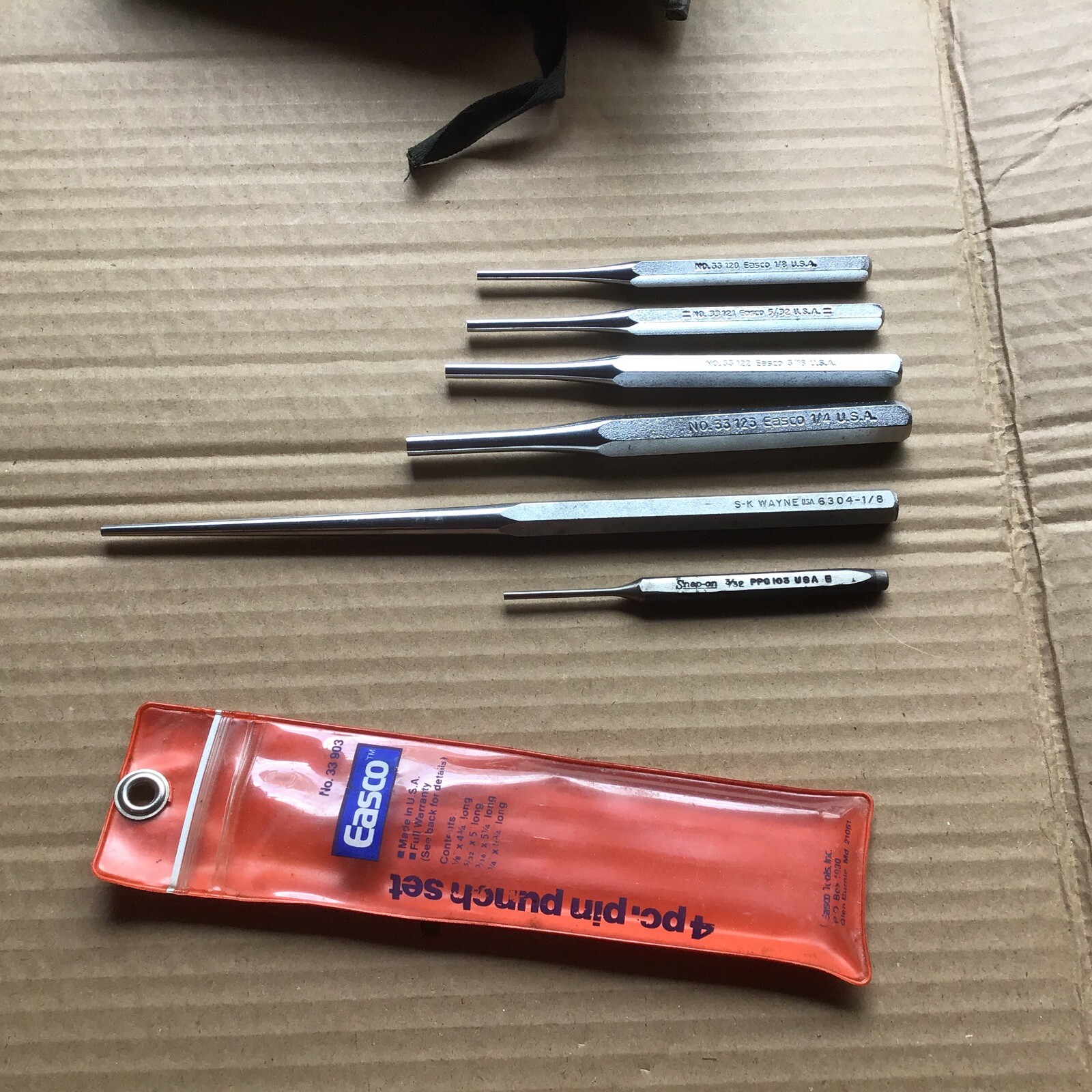 Lot of Snap On, S-K Wayne and Easco Chisels and Drive Pin Punches- Made ...