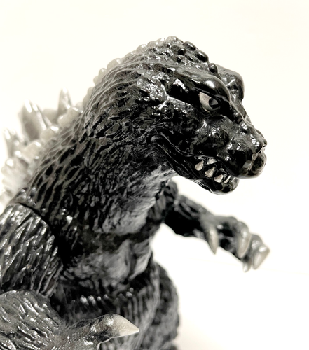 Gigabrain Godzilla 1962 Kingoji Black Molding Silver Metallic Painted Sofubi | eBay
