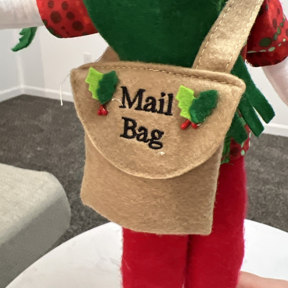 Annalee 2017 Special Delivery Elf 14” Mail Letter Carrier Christmas ...