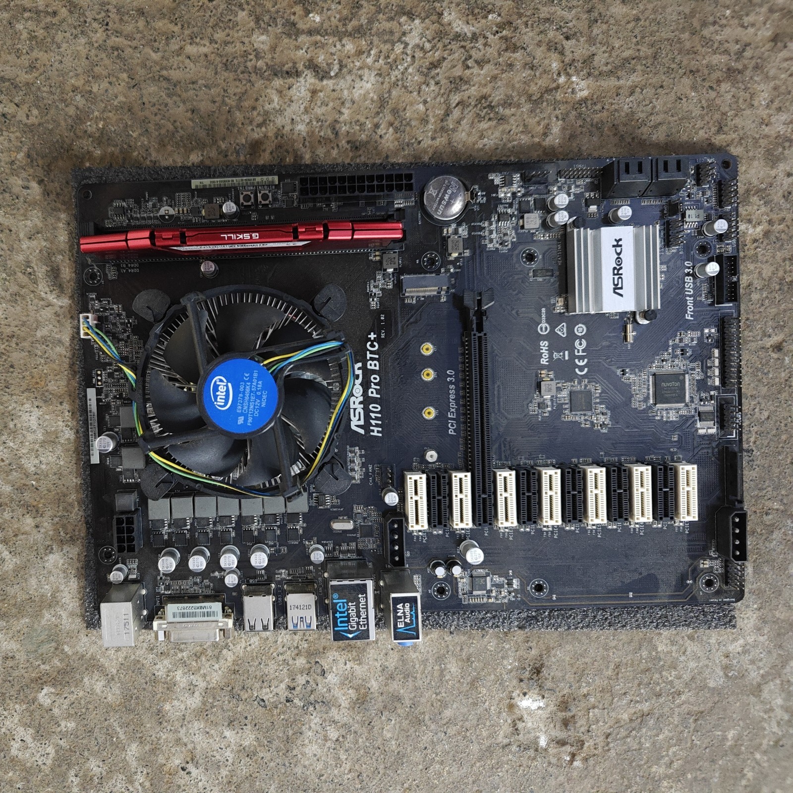 ASRock H110 Pro BTC+ LGA 1151, Intel (H110PROBTC) Motherboard with CPU ...