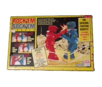 Mattel Games Rock 'Em Sock 'Em Robots Boxing Game 2012 Original No Box ...
