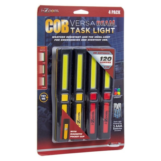 I-Zoom COB Versa Beam Task Light Work Light 4pack Ultra Bright 120 ...