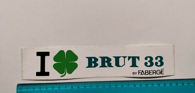 Autocollant Brut 33 Faberge Timbre Vintage 80s Original | eBay