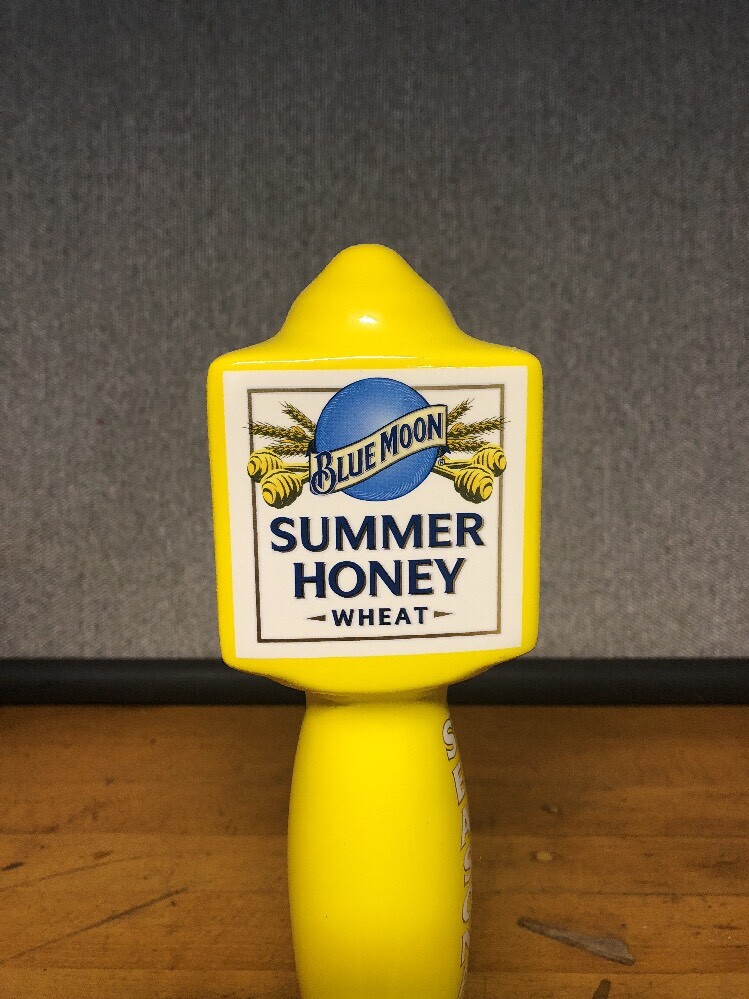 Blue Moon Seasonal Summer Honey Wheat 3 Sided Beer Tap Handle Nib ...