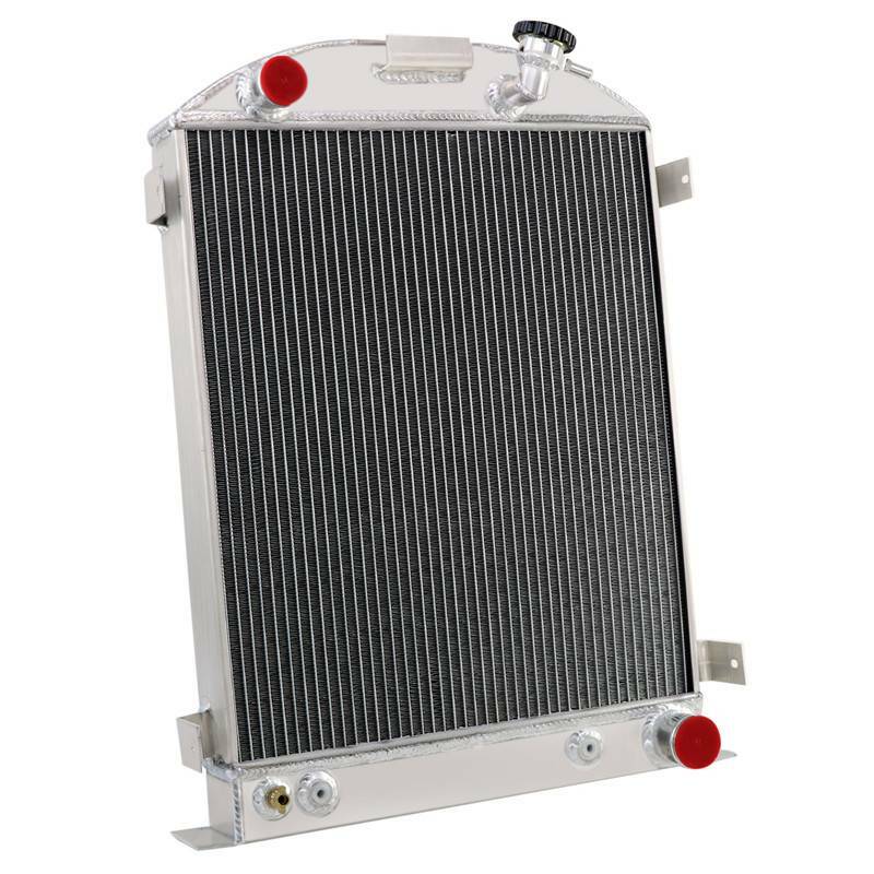4 ROW CORE Aluminum Radiator FOR 1930-1931 FORD MODEL A W/CHEVY ENGINE ...