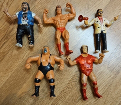 WWF WWE LJN Wrestling Superstars Action Figures Lot of 5 used fodder ...
