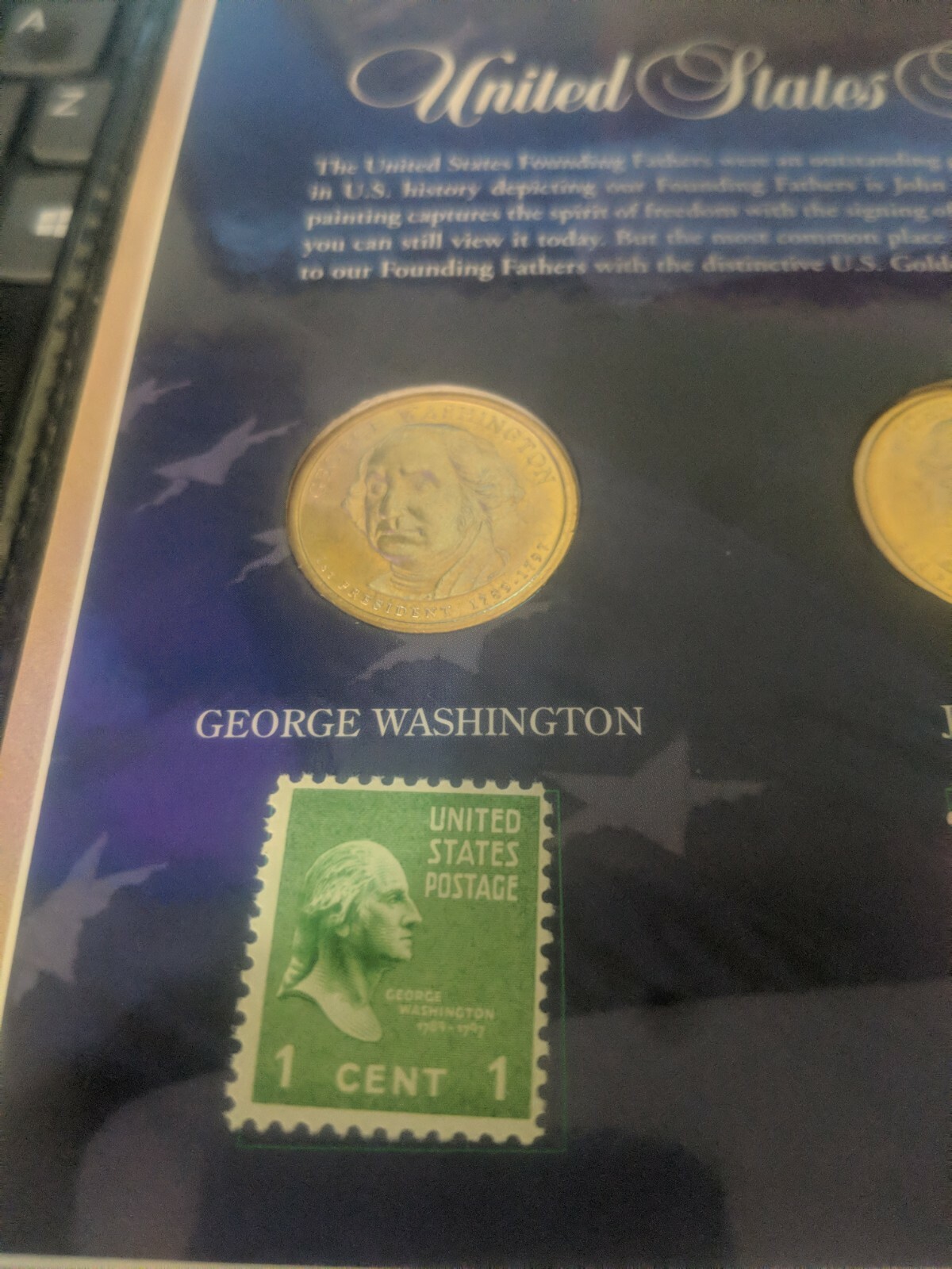 US Comm Gallery Founding Fathers Collection Presidential Dollar Coins ...