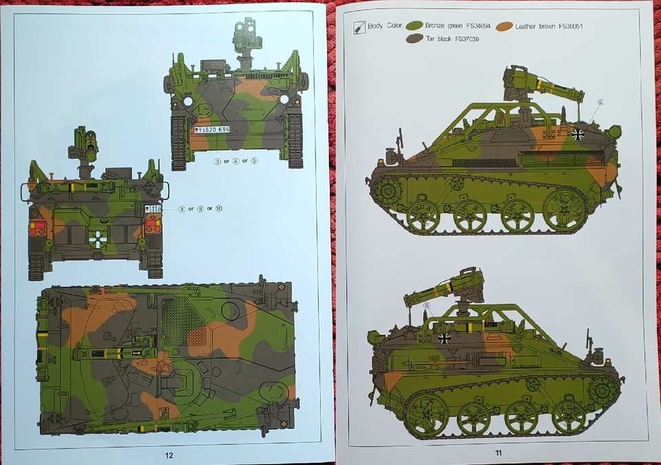 AFV CLUB 1/35 German Army Wiesel 1 MELLS (Spike LR) Anti-tank Missile ...