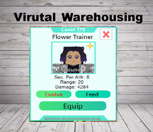 Roblox | All Star Tower Defense | ASTD| FLOWER TRAINER | eBay