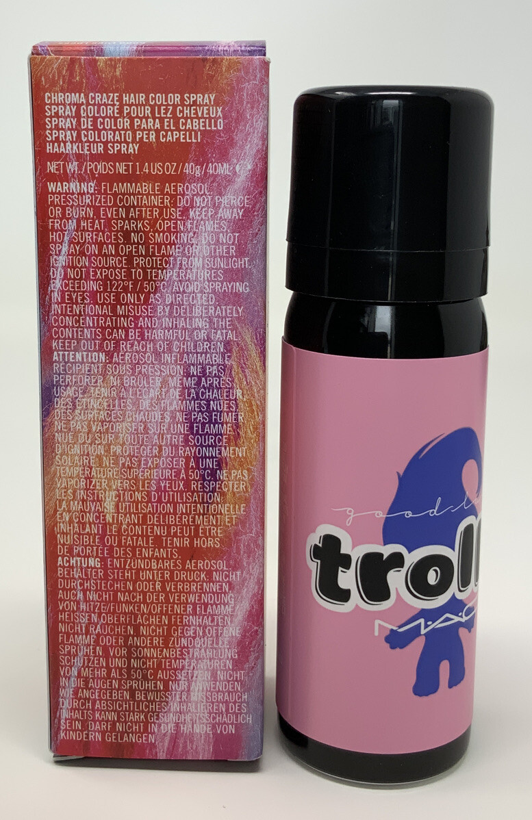 Mac Trolls Chroma Craze Hair Color Spray Good Luck Locks 1.4 Oz/ | eBay