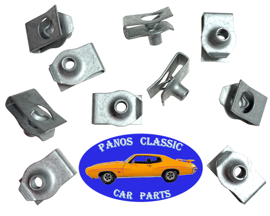 Ford Body Fender Dash Factory Correct M4 Screw Bolt U Clip Panel J Nut ...