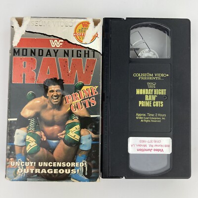 Monday Night Raw: Prime Cuts (VHS, 1994) Ex-Rental w/ Box Damage ~ FREE ...