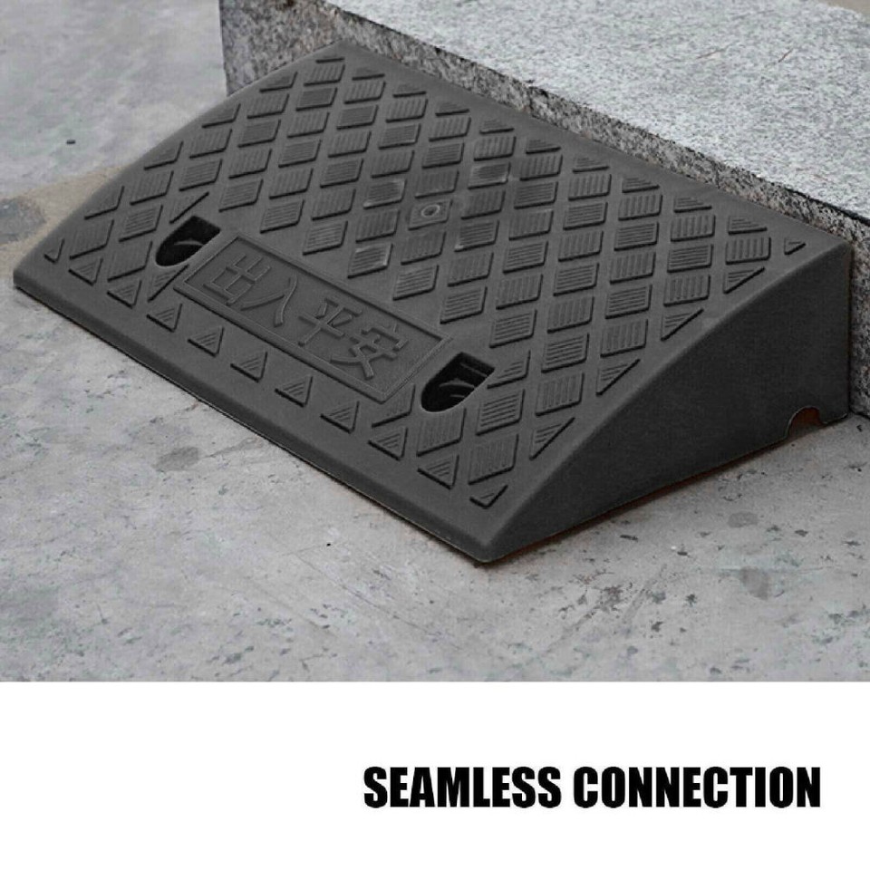 1/2pcs Kerb Curb Ramp Rubber Vehicle Slope Garage Ramps Car Wheelchair ...