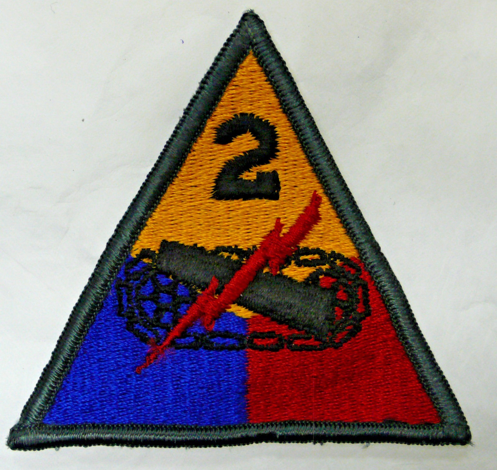 US ARMY WW2 2ND ARMOR DIVISION PATCH COLOR NO TAB "HELL ON WHEELS" | eBay