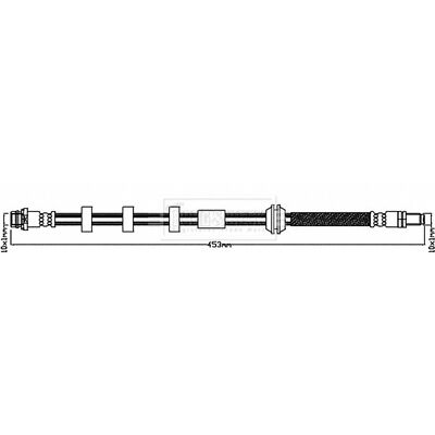 Brake Hose For Land Rover Range Rover Evoque 2.2 TD4 Front LR135809 ...