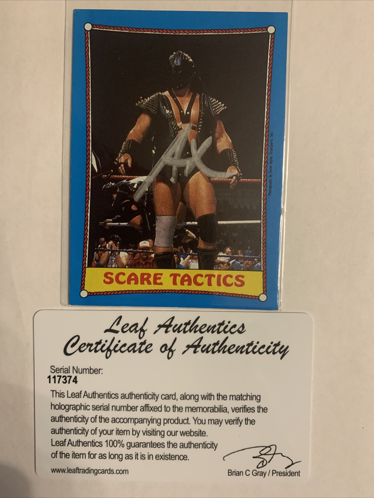 Demolition Ax WWE Signed Auto Leaf Authentic 1987 Topps | eBay