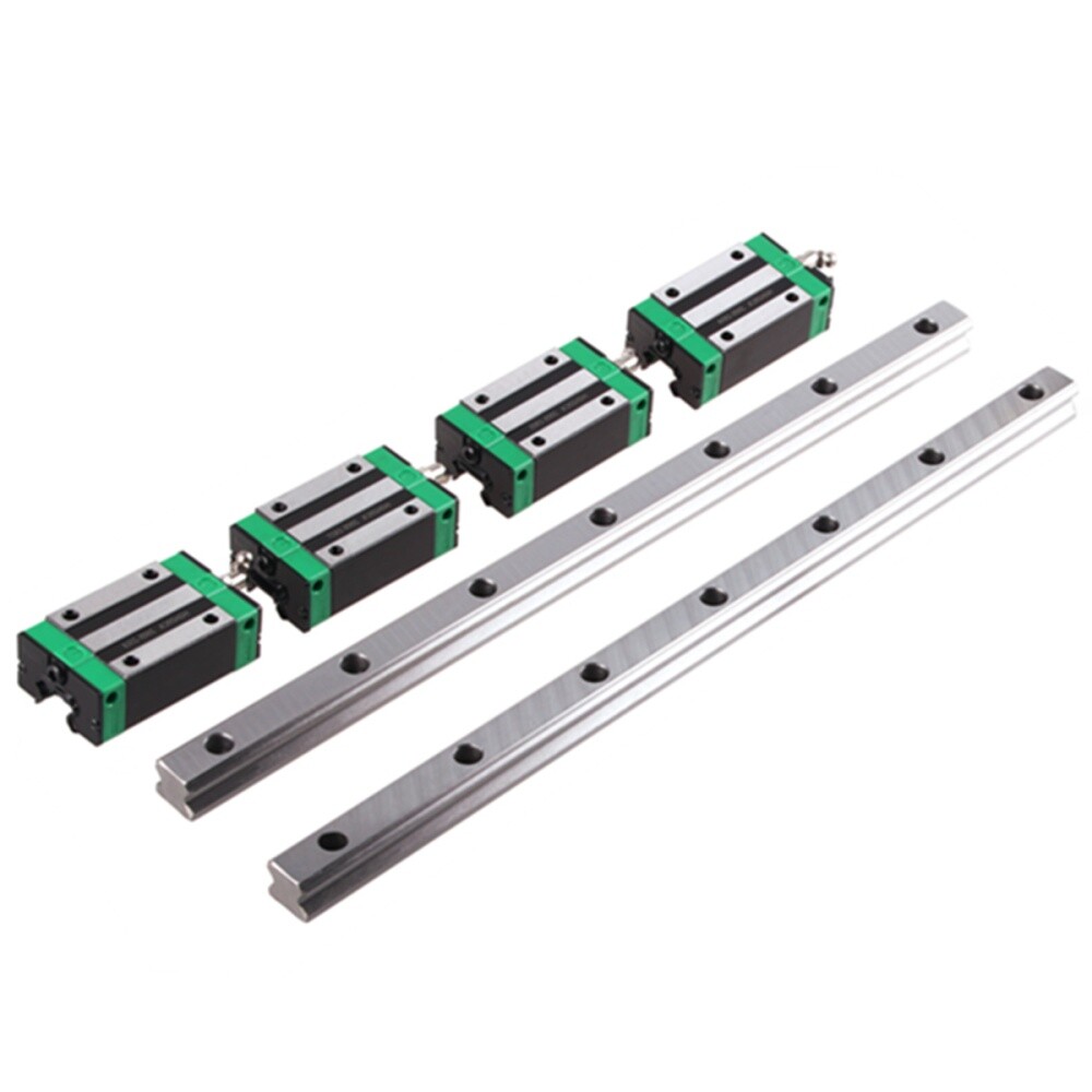2PCS HGR20 Linear Rail 300MM-2000MM+SFU1605 BallScrew Couplers&BKBF12 ...