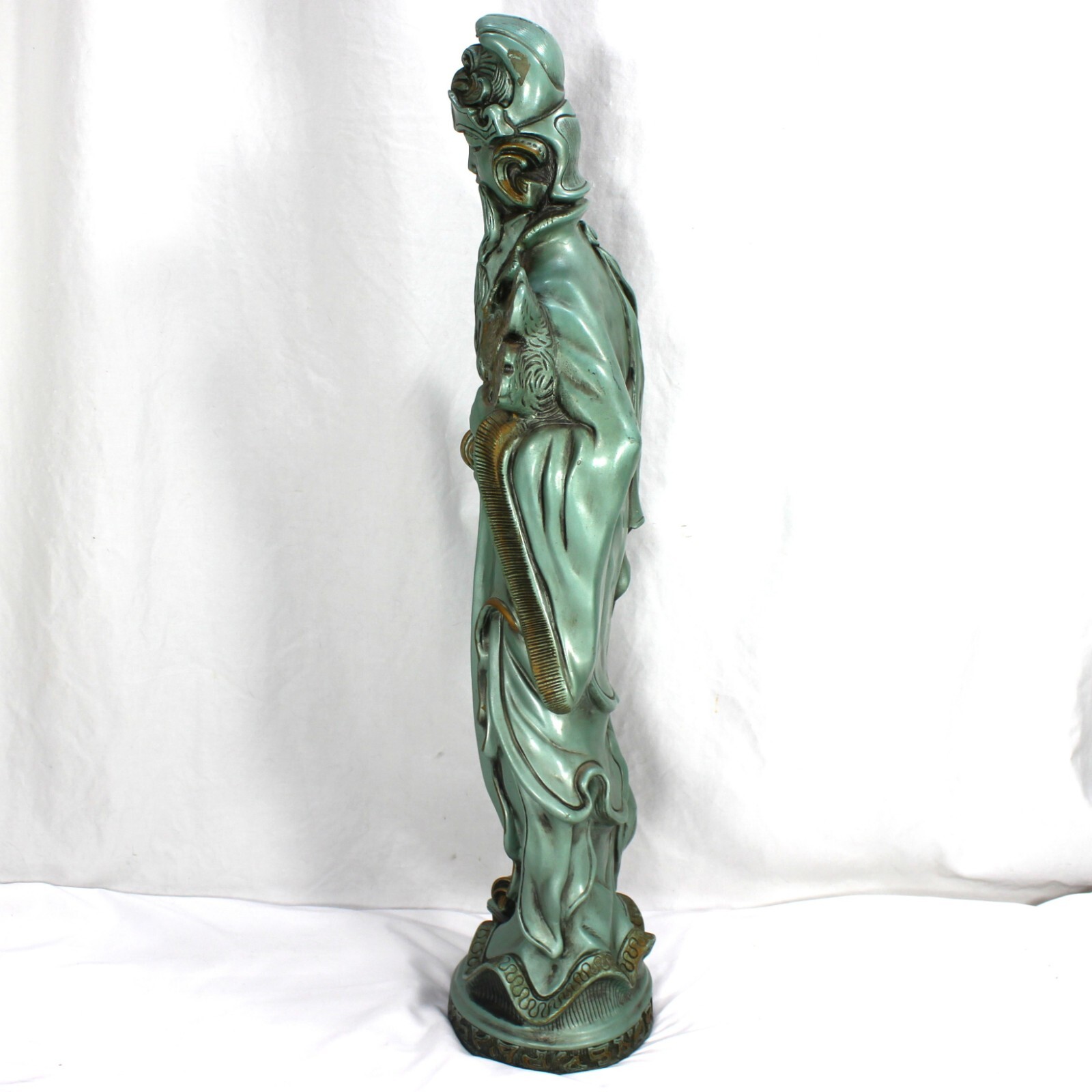 Vtg Large Monk Statue 1965 Universal Statuary Buddhist Wise Man 29 ...