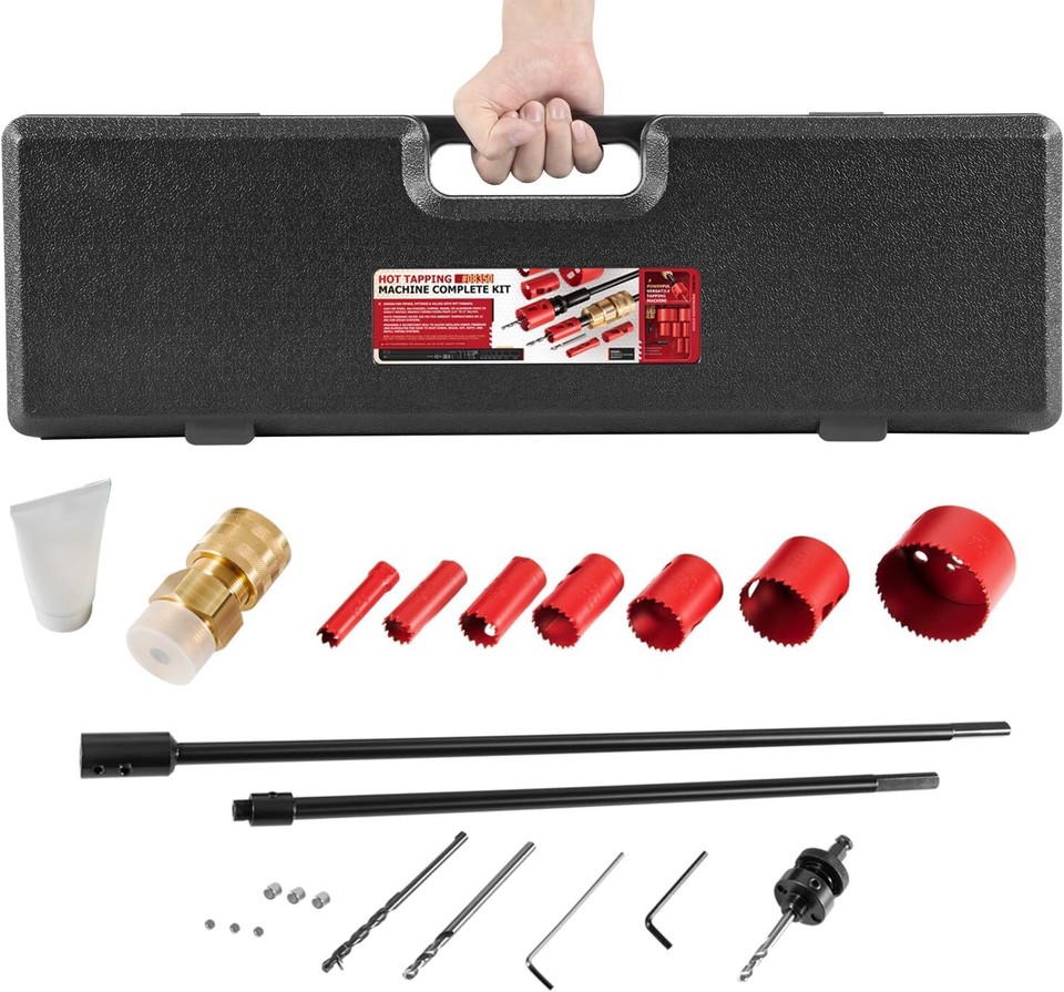 Hot Tapping Machine Kit Fits for Piping,Fittings,Valves w/ NPT threads ...
