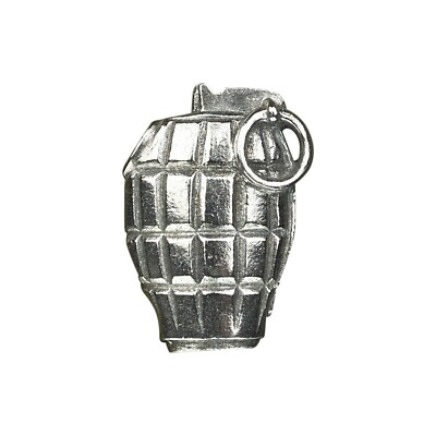 Army GRENADE bomb Pin, English Pewter, Lapel Pin Badge, Coat-Hat Badge ...