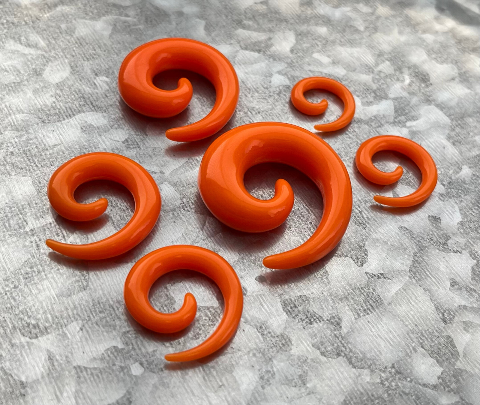 12pc Neon Spiral Taper Sets 00g, 0g, 2g, 4g, 6g, 8g Expanders ...